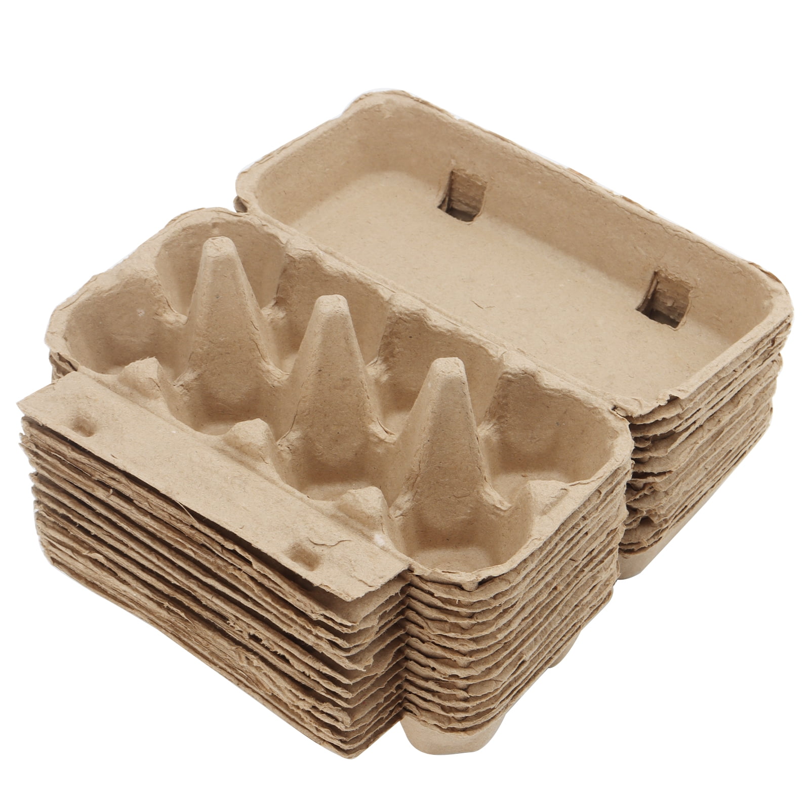 ZOENHOU 30 Pack 8 Count Egg Cartons, Plain Paper Egg Cartons Bulk, Pulp ...