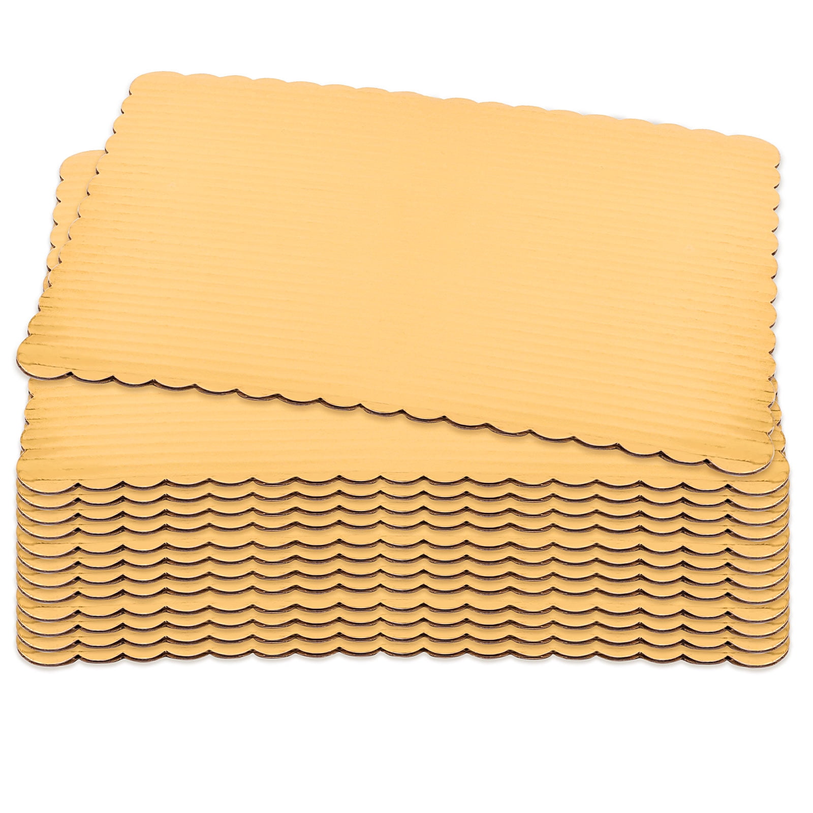 ZOENHOU 36 PCS 10 x 13 Inch Gold Corrugated Cardboard Cake Boards ...