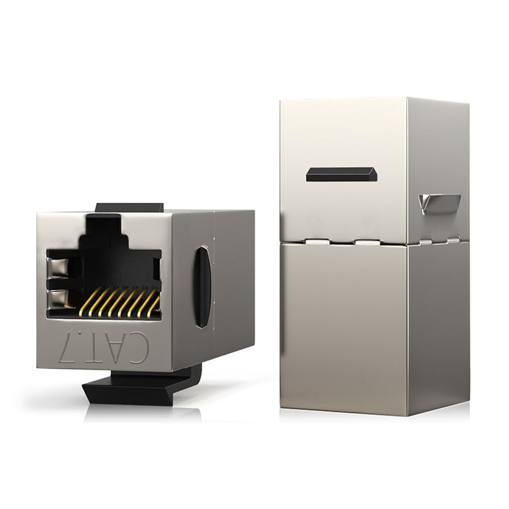 12-Pack CAT7 Coupler RJ45 Keystone Shielded Coupler, Shielded Female to ...