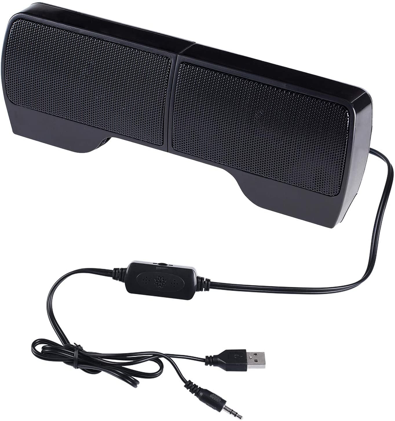 ZOEVUE Laptop Speakers, External USB Powered Mini Wired Portable Clip ...