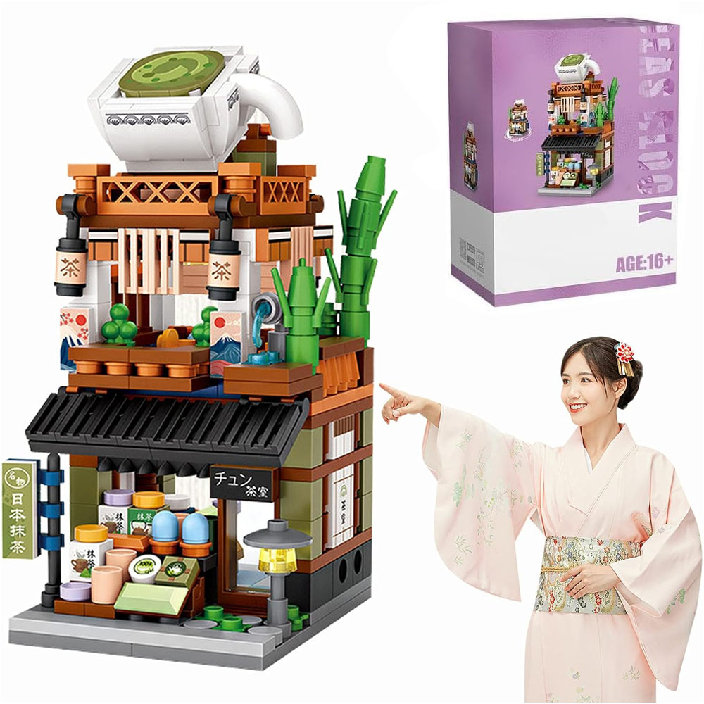 Mini Building Blocks Toys, Japanese Street View Izakaya Shop, MOC Creative Model Set, 789 PCS ...