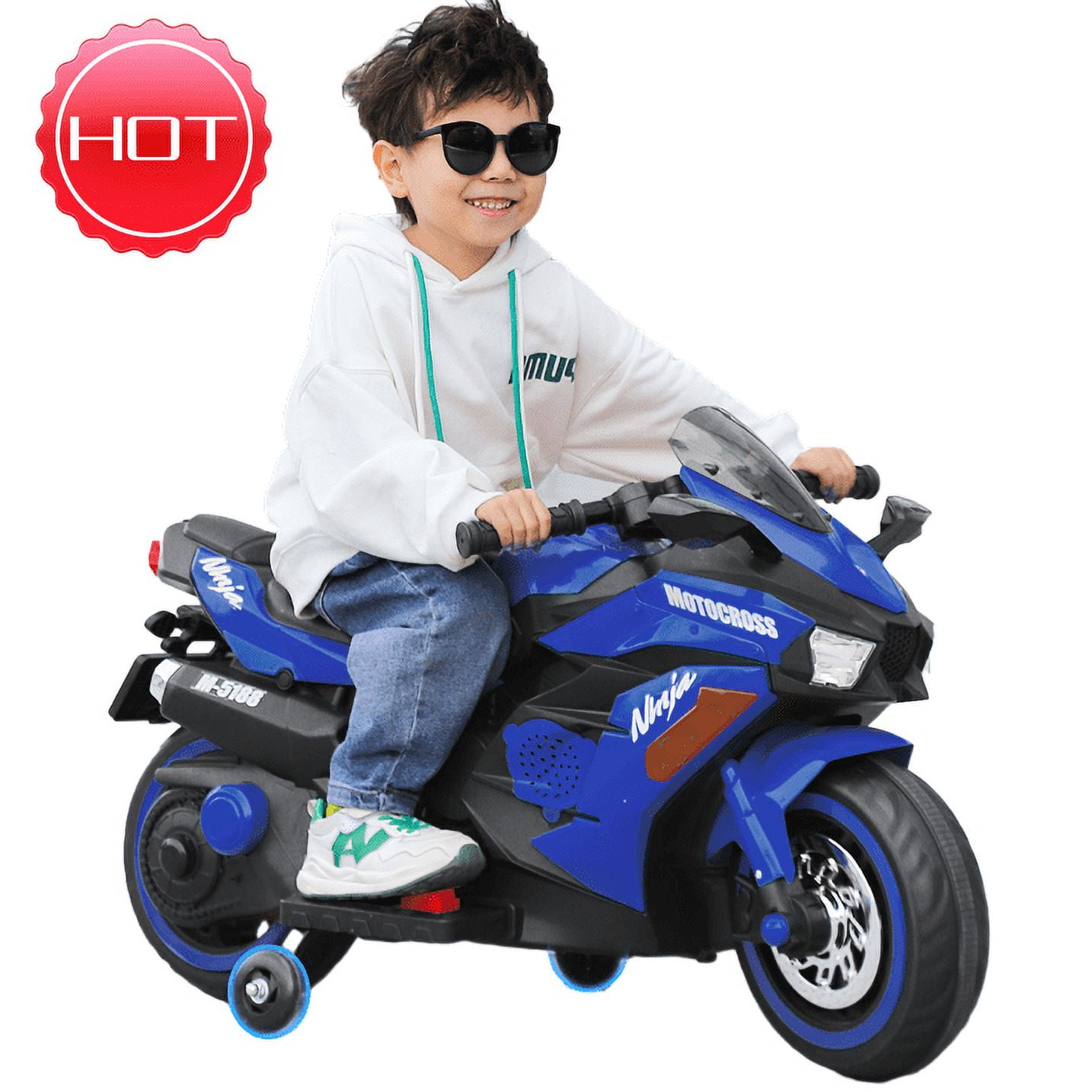 ZOGYMOZ Kids Ride on Motorcycle, 12V Electric Battery Powered ...