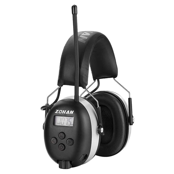 Free Shipping! ZOHAN Noise Reduction Earmuffs with Digital FM/AM Radio ...