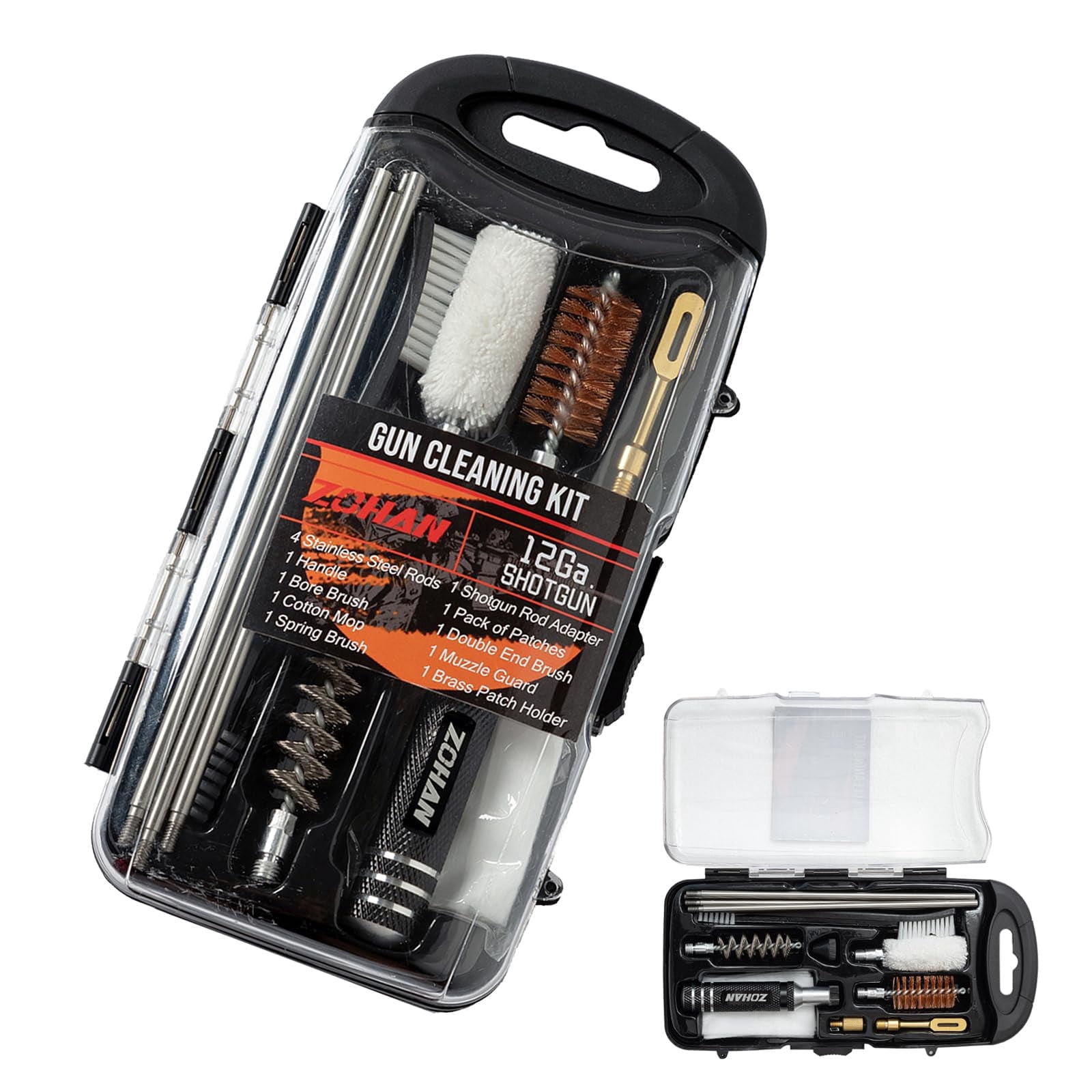 ZOHAN Shotgun Cleaning Kit for 12 Gauge, Shotgun Cleaner Supplies Gun ...