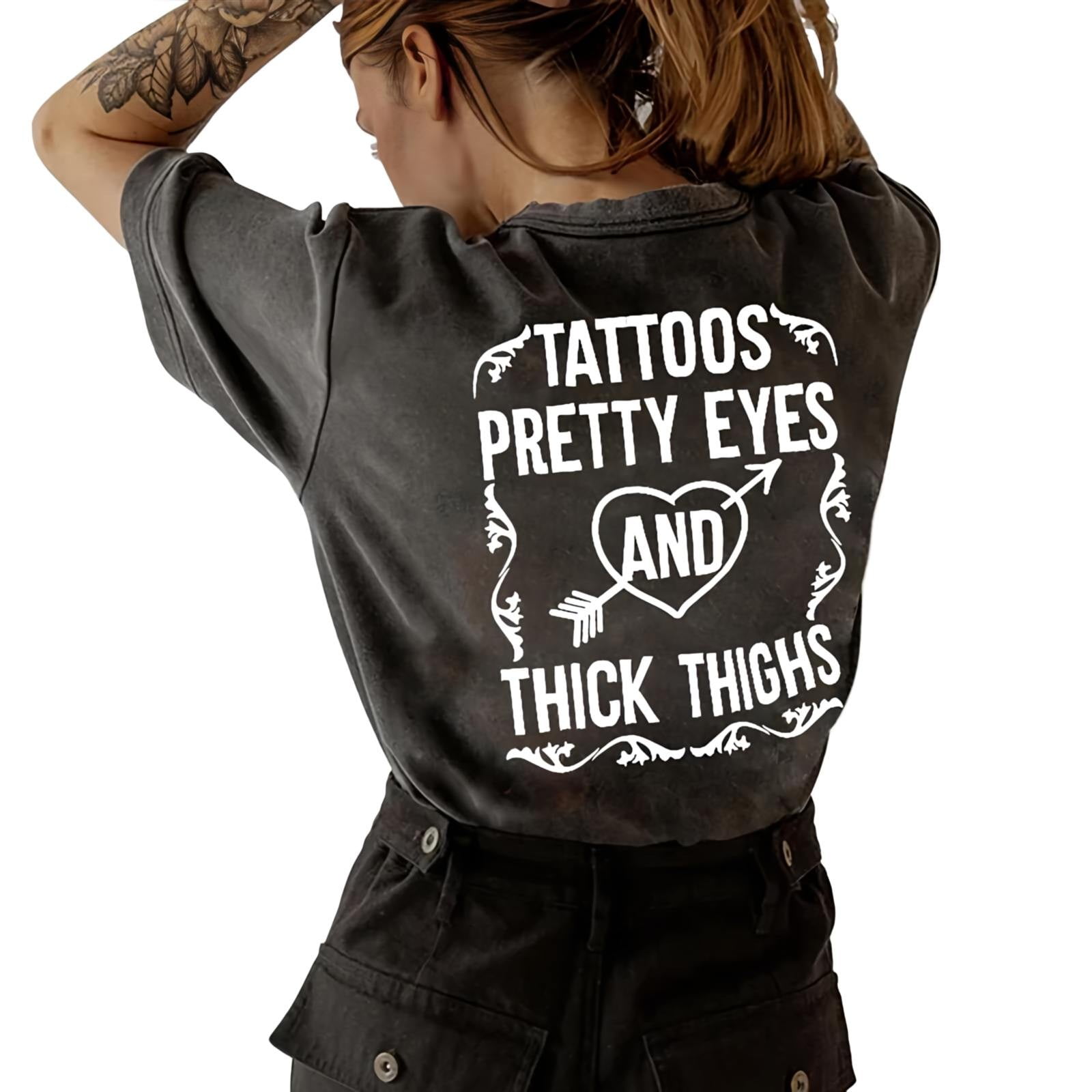 ZOHIUM T Shirts for Women Tops for Women Trendy Pretty Eyes and Thick ...