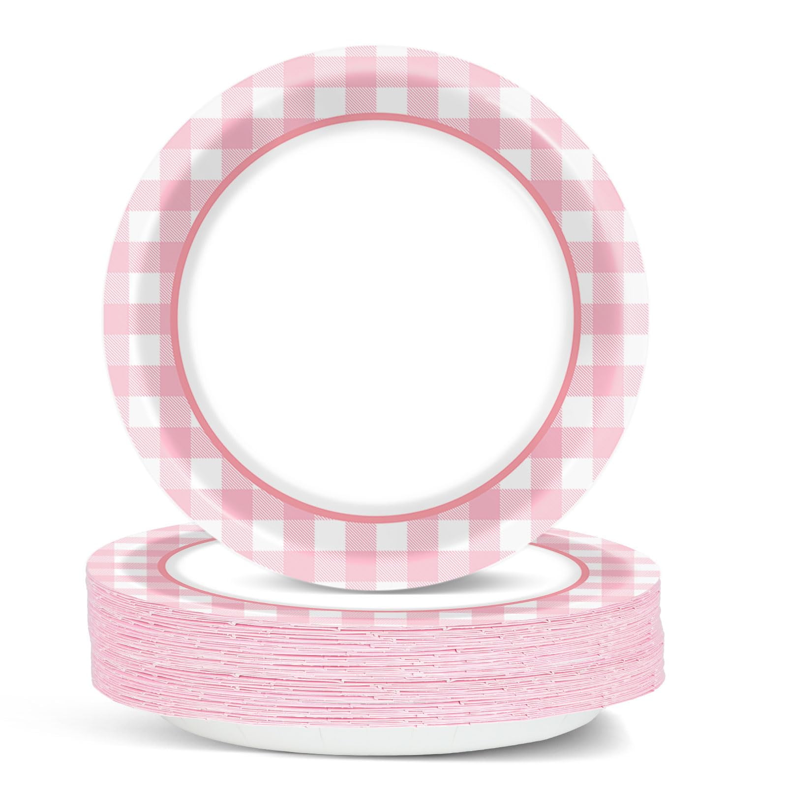 ZOIIWA 100 MQH2 Pcs Picnic Party Plates Pink And Plates Party ...