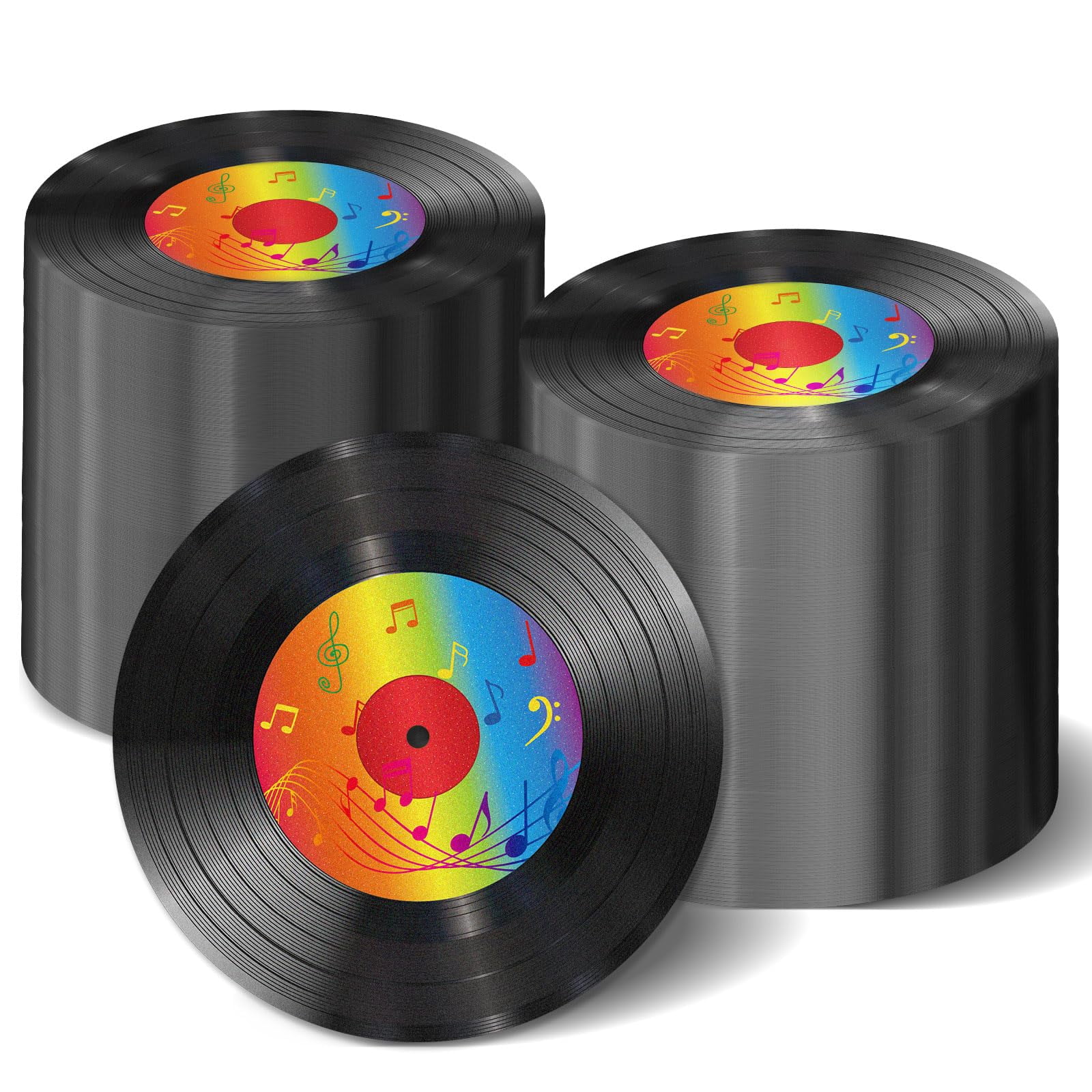 ZOIIWA 100 pcs Vinyl Record Themed Napkins 1950's and Roll Music Party ...