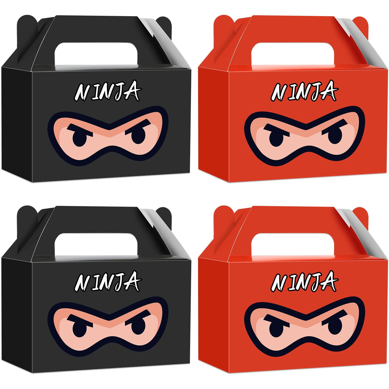 ZOIIWA 24Pcs Ninja Party Favors Boxes Ninja Warrior Gift Bags Ninja ...