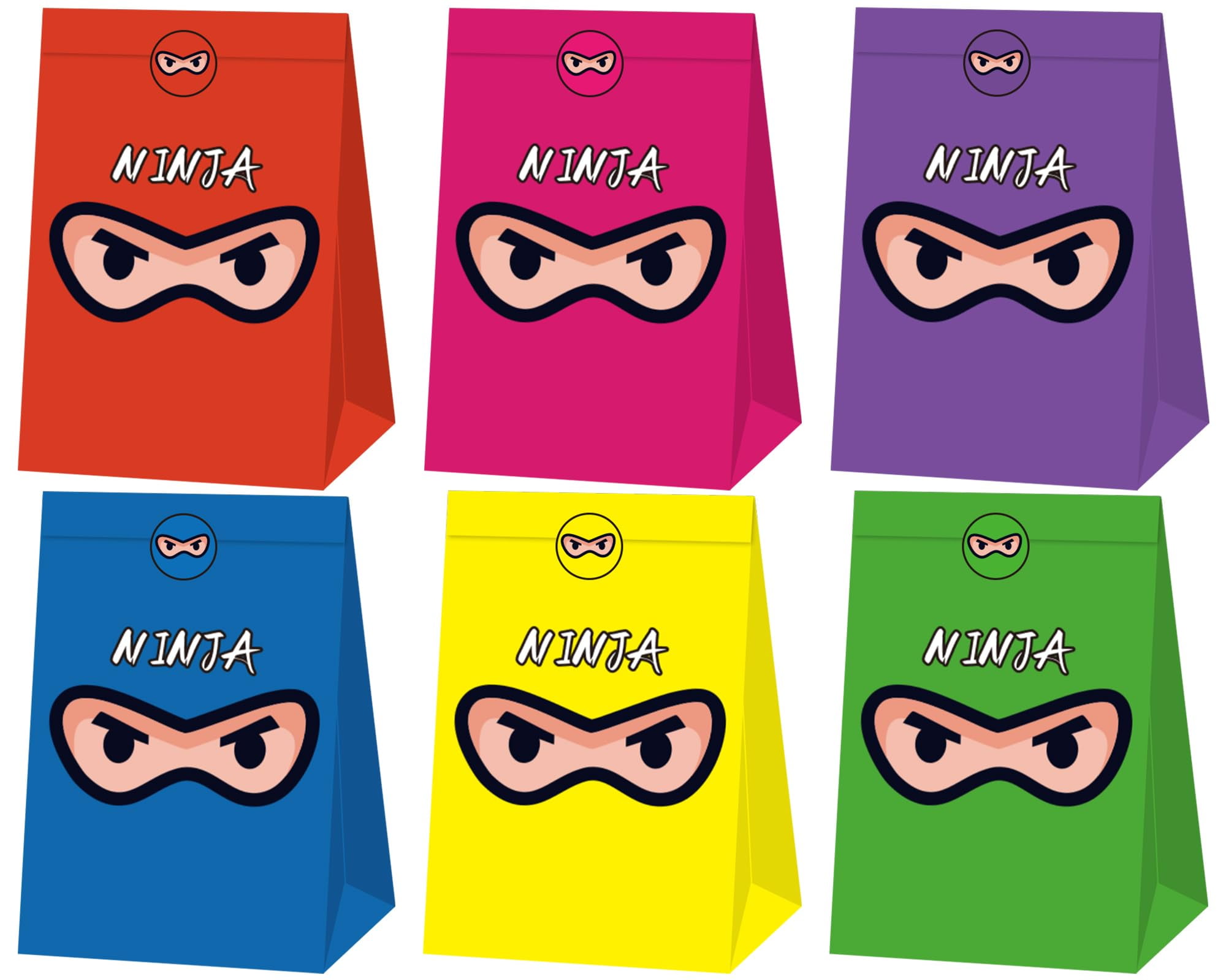 ZOIIWA 24Pcs Ninja Party MMF7 Favor Ninja Warrior Back to School Party ...