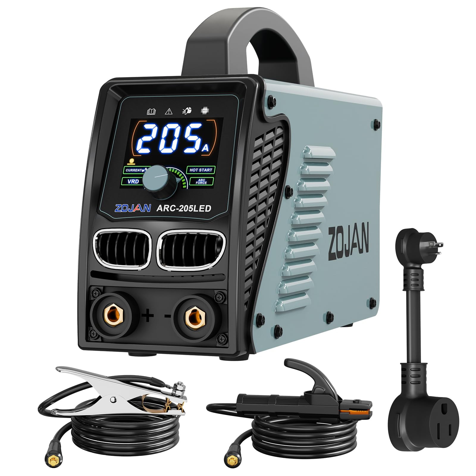 ZOJAN Stick Welder, [Large LED Display] 205A ARC/Lift TIG Welding ...