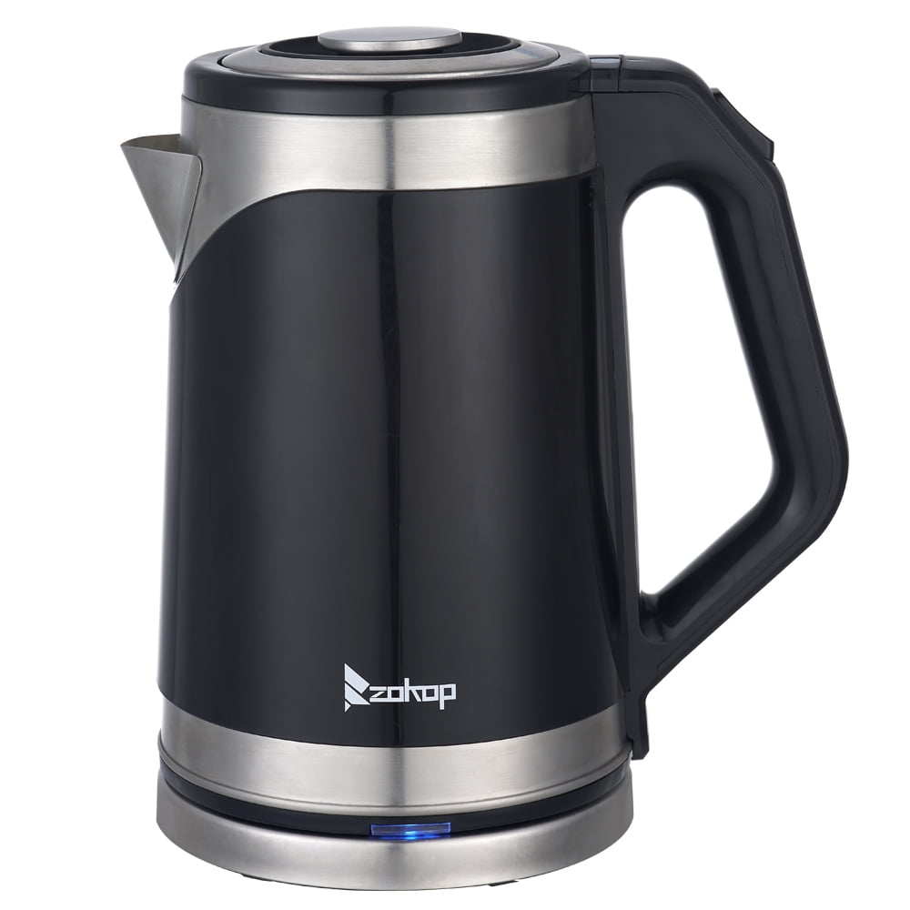 ZOKOP 1500W 1.8L Stainless Steel Rubberized Electric Kettle - Walmart.com