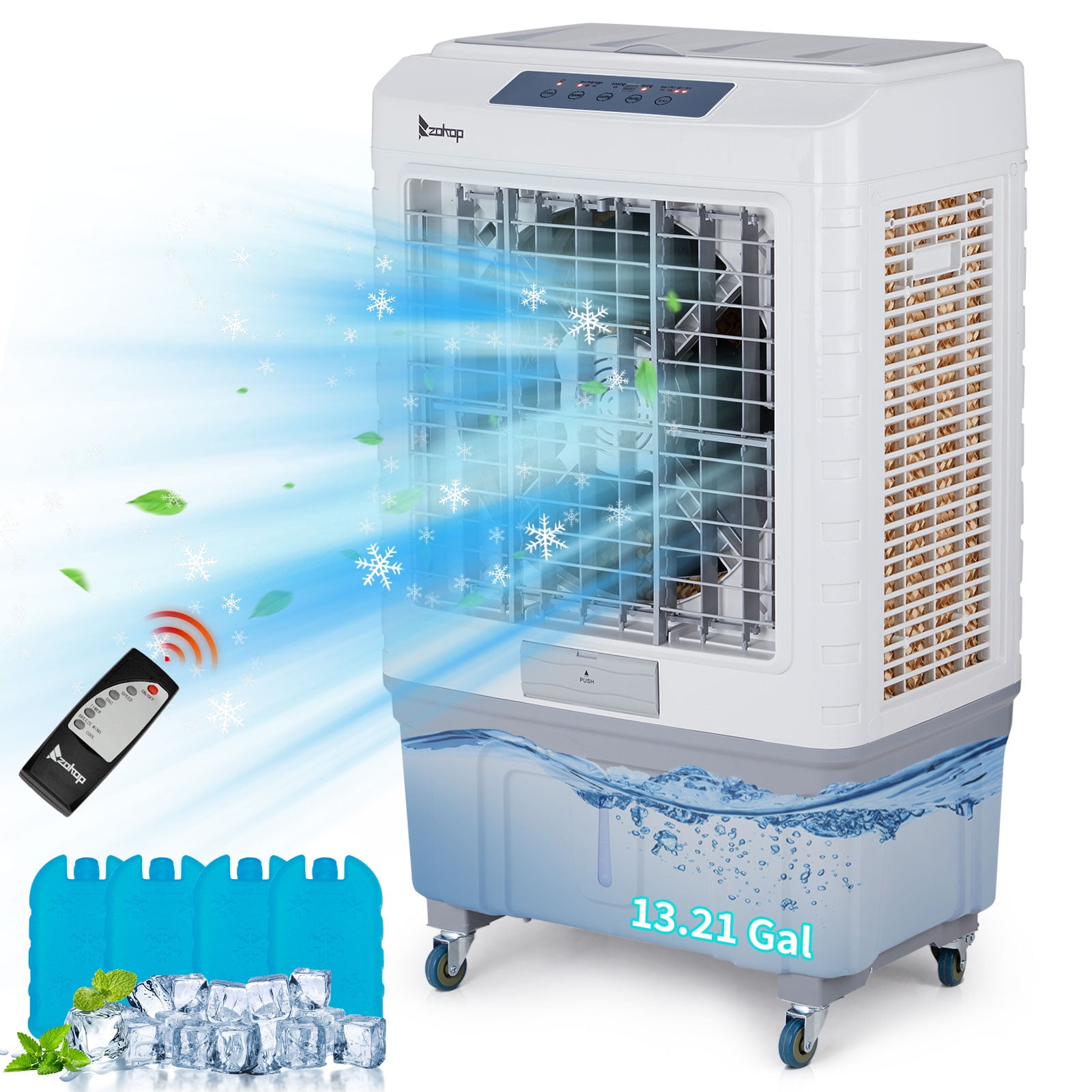 Zokop 50l Portable Evaporative Air Cooler Fan Indoor Outdoor 13 2