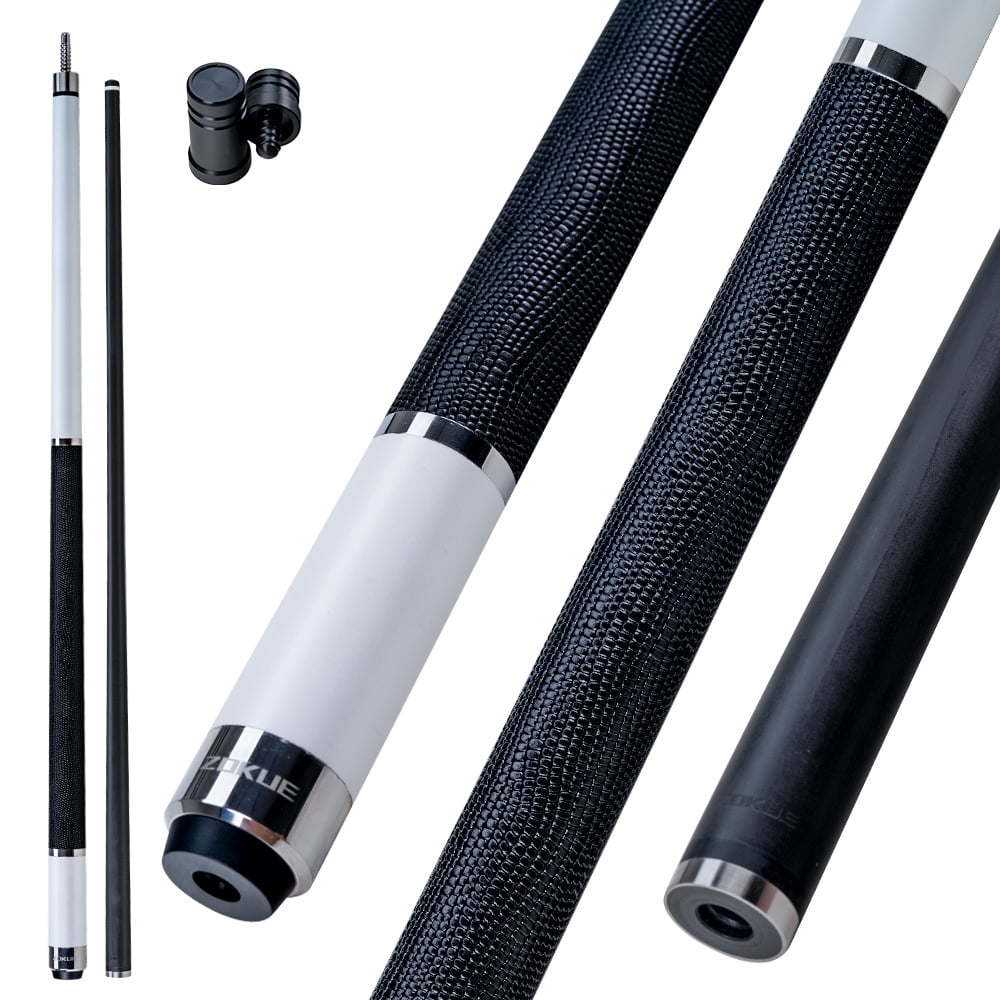 ZOKUE Elite Series Carbon Fiber Pool Cue Stick Low Deflection Full ...