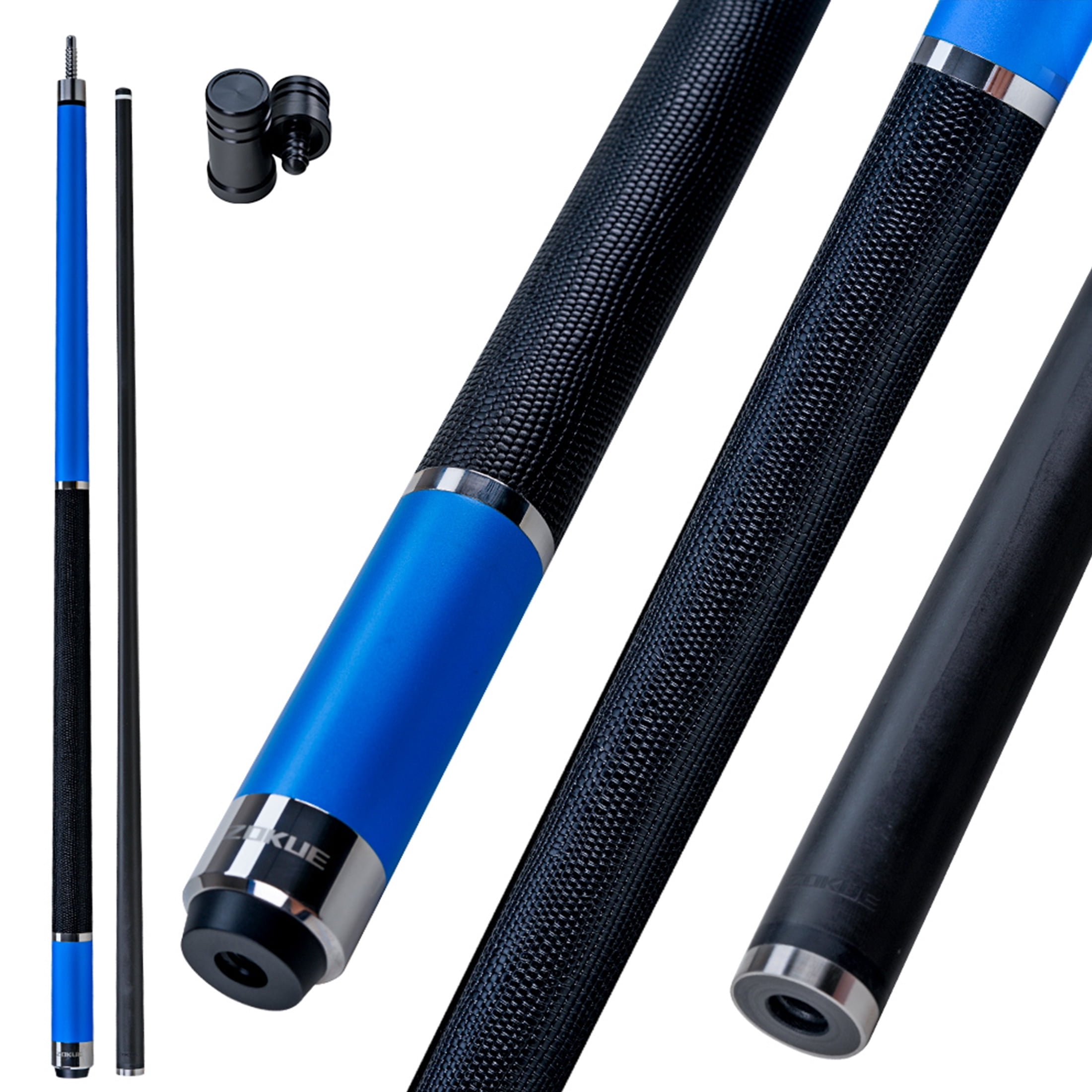 ZOKUE Elite Series Carbon Fiber Pool Cue Stick Low Deflection Full ...