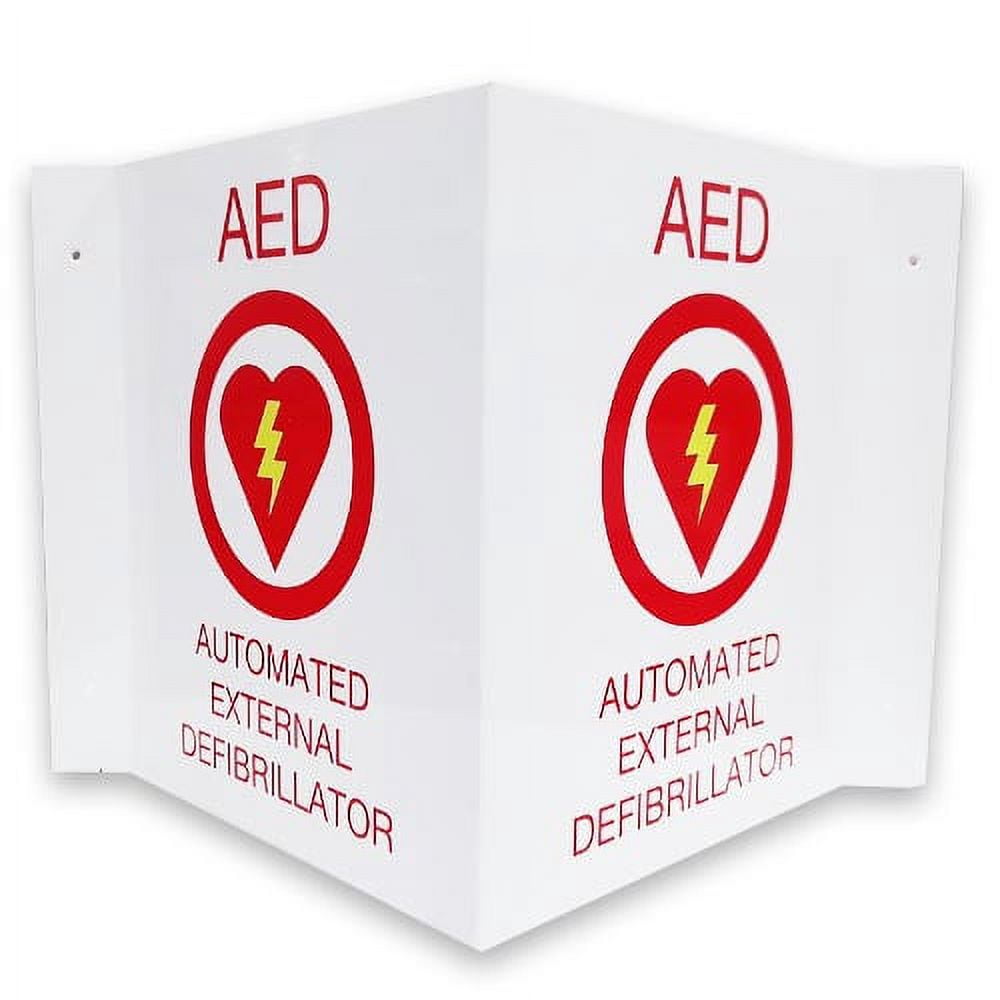 ZOLL 9310-0738 Sign 3-Dimensional Standard AED Wall Sign for United ...
