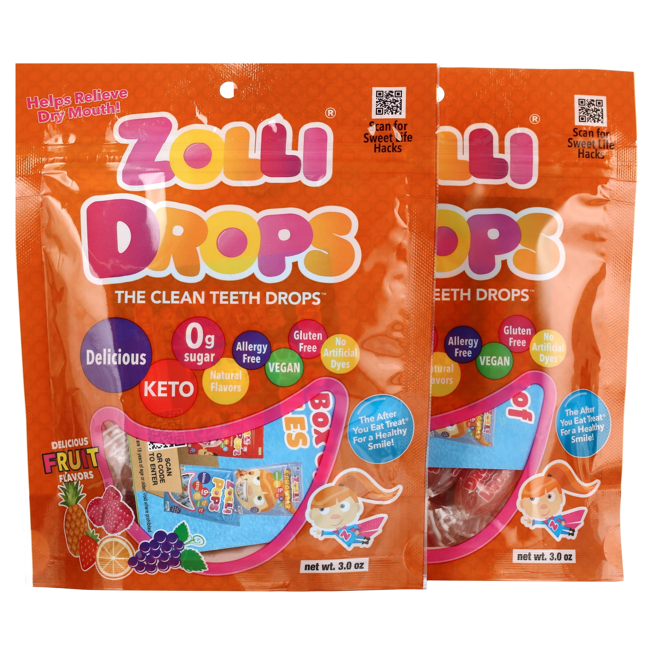 ZOLLIPOPS Sugar Free Candy Hard Drops, Keto, Allergen Free, with ...