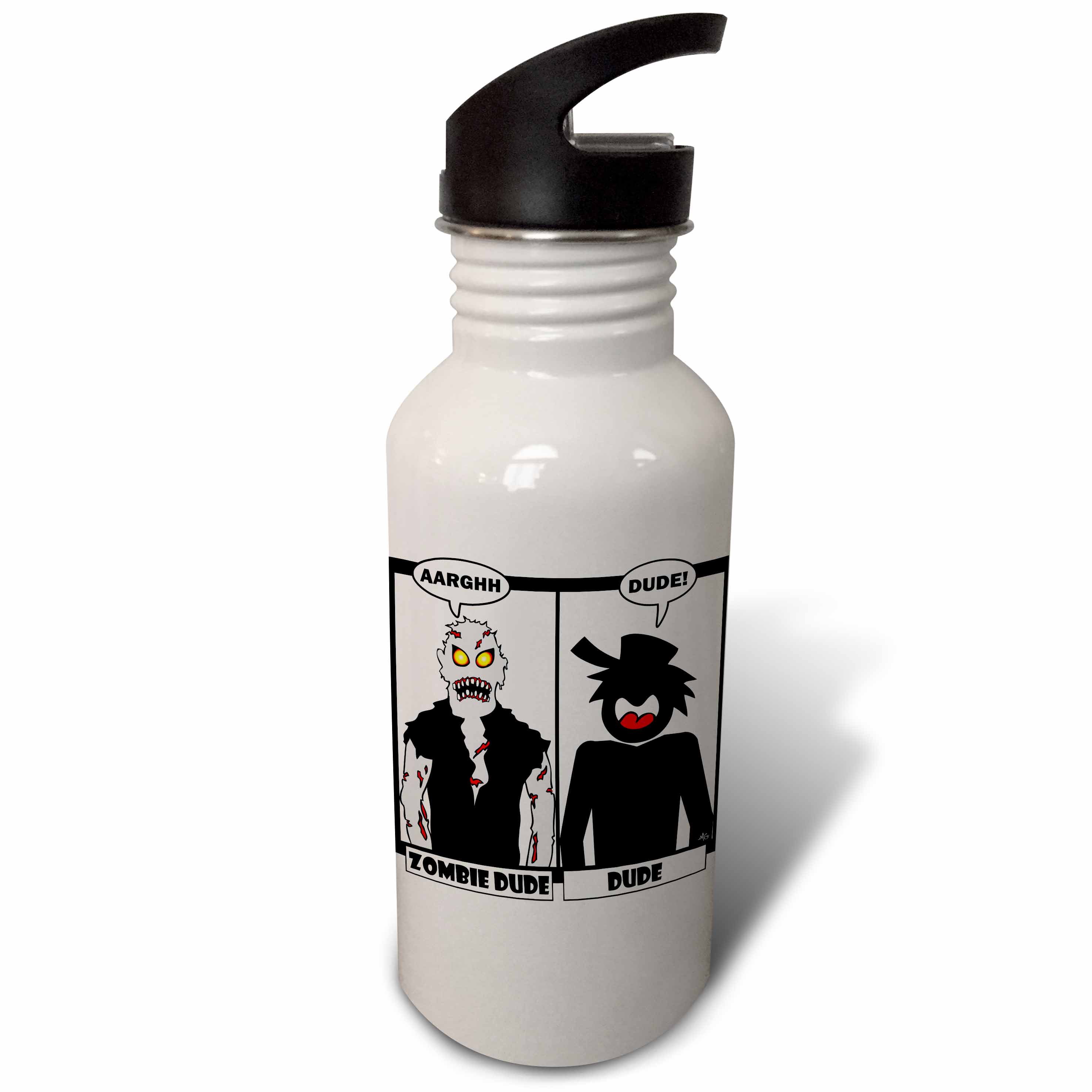 ZOMBIE DUDE image 2 21 oz Sports Water Bottle wb-20463-1 - Walmart.com