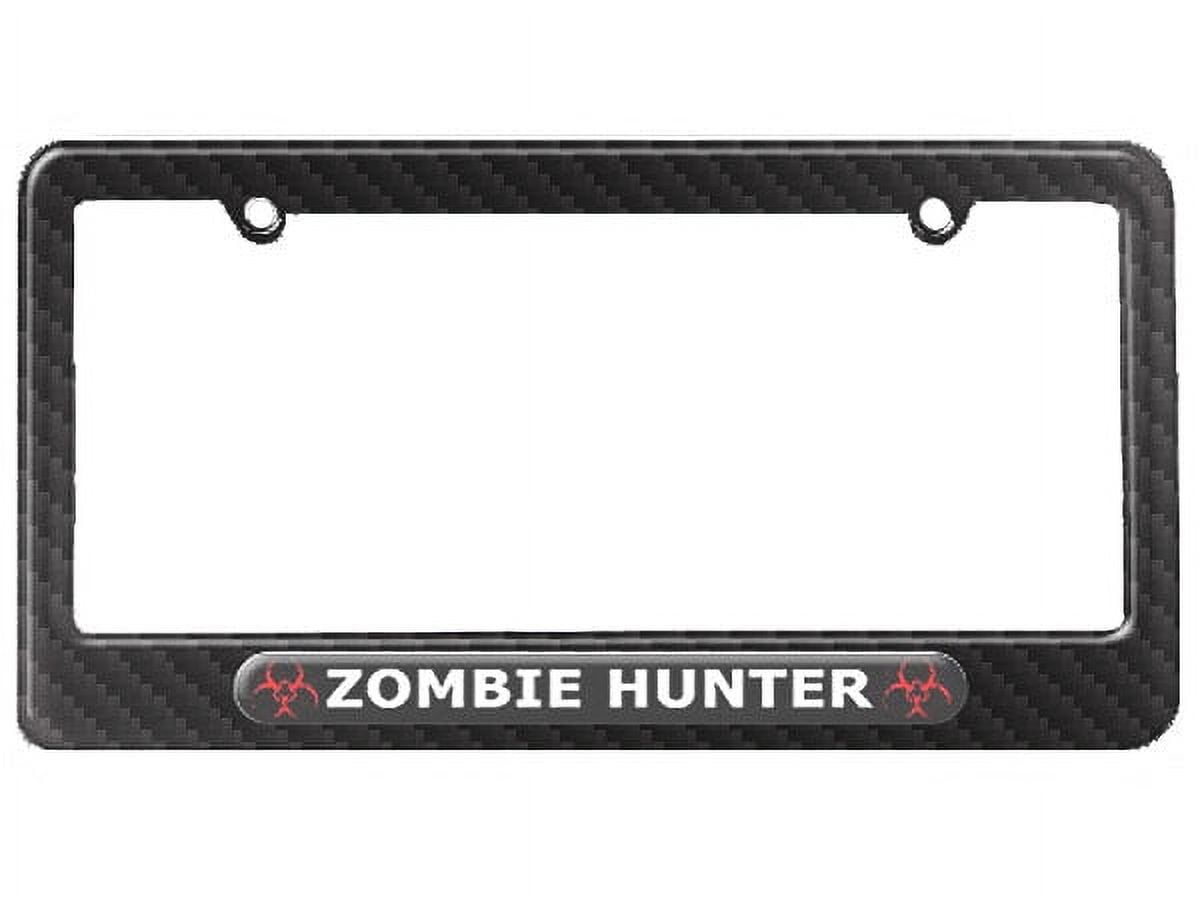 ZOMBIE HUNTER - Biohazard License Plate Frame - Walmart.com