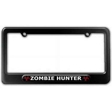 ZOMBIES WERE PEOPLE TOO!, Biohazard License Plate Tag Frame, Multiple ...