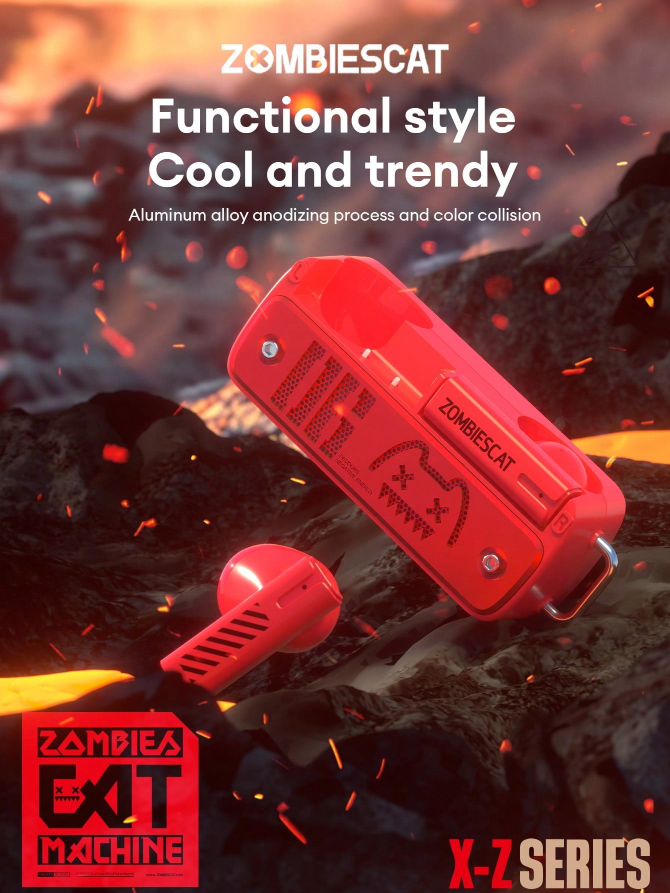 ZOMBIES CAT QCWS-B8 Fashion Bluetooth Headset, HIFI Surround Sound ...