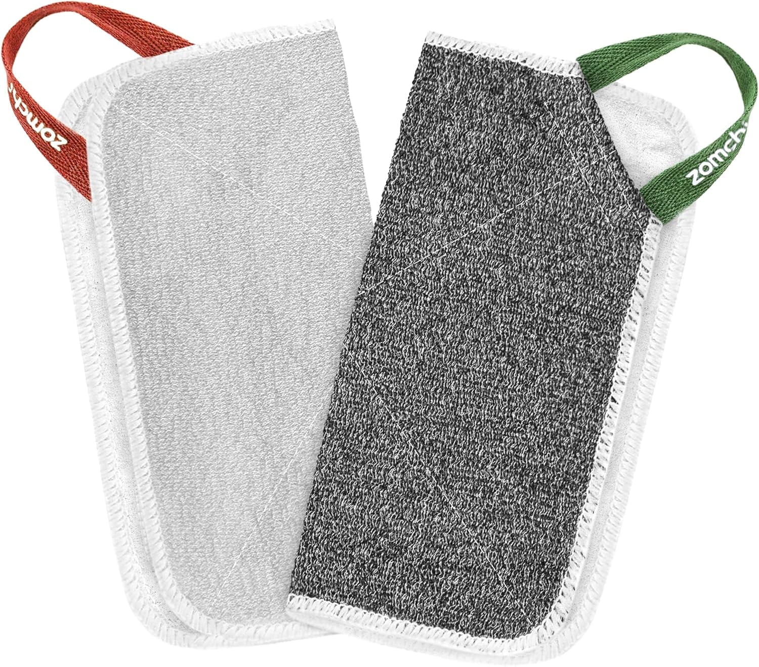 ZOMCHI 2 Count Wash Cloths, Exfoliating Washcloth with Dual Texture for ...