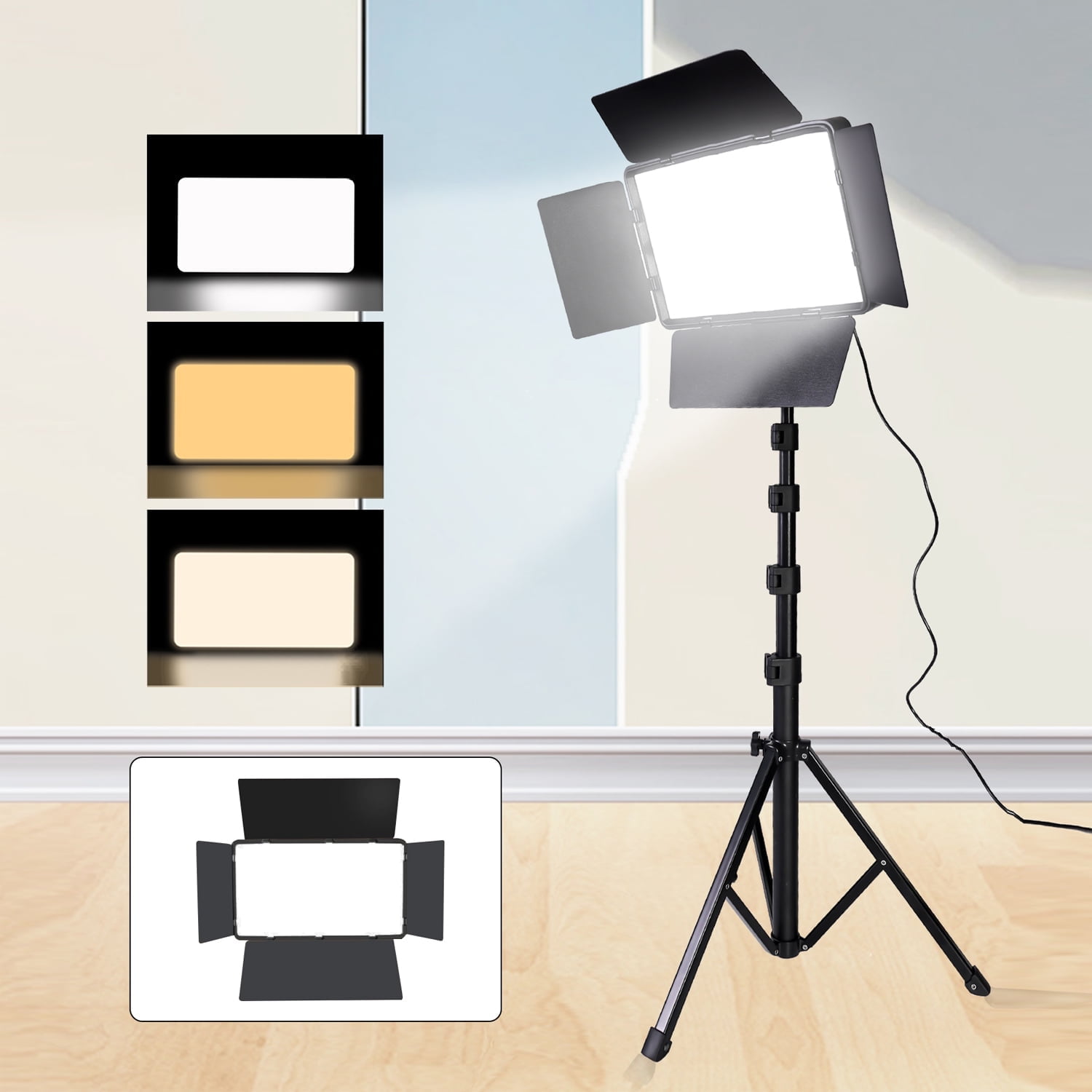 ZOMEI Photography Video Lighting Kit, 3 Color Energy-Saving LED Video ...