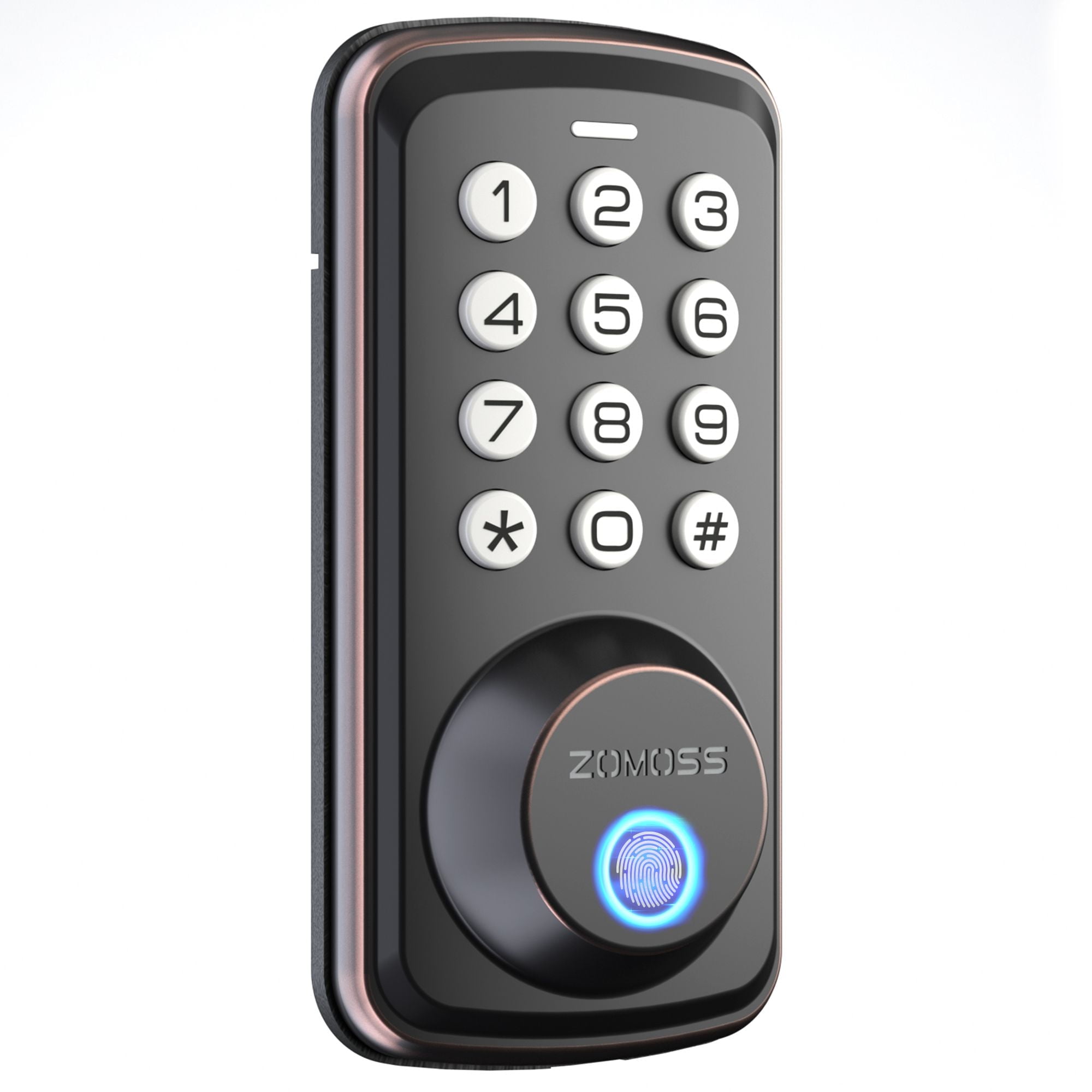 ZOMOSS DZS02 Fingerprint Door Lock Keyless Deadbolt, Electric Door ...