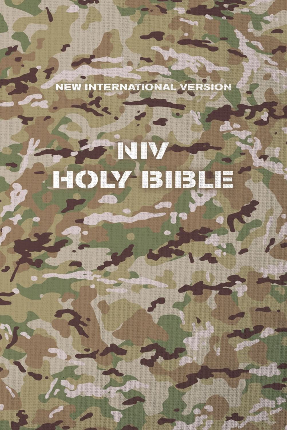 NIV Holy Bible Compact [Military Camo] (Paperback) - Walmart.com