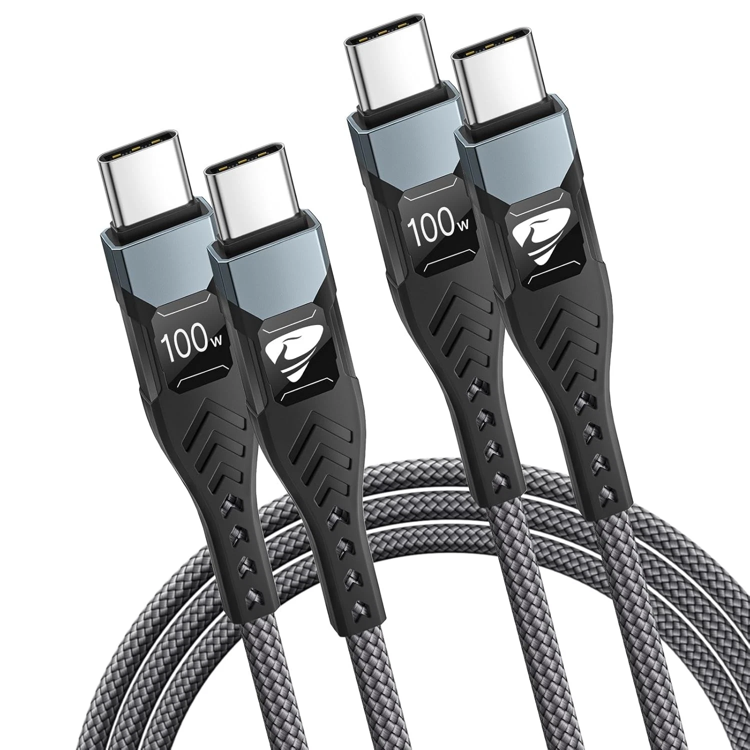 ZONE- 100W Usb C To C Cable [6Ft/2 Pack], Type C C Charger 6Ft+6Ft ...
