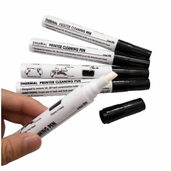 ZONE- 5-Pack Thermal Printer Cleaning Pen Printhead Isopropanol Alcohol ...