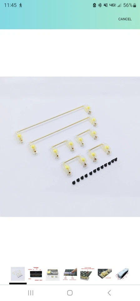 ZONE- 60% 87 Mechanical Keyboard Pcb Mounted Stabilizer Case 6.25U ...