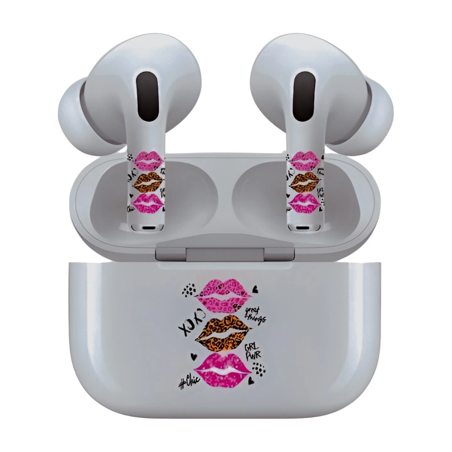 ZONE- Airskins For Airpods 3, Leopard Print Lips Design Decals, Scratch ...