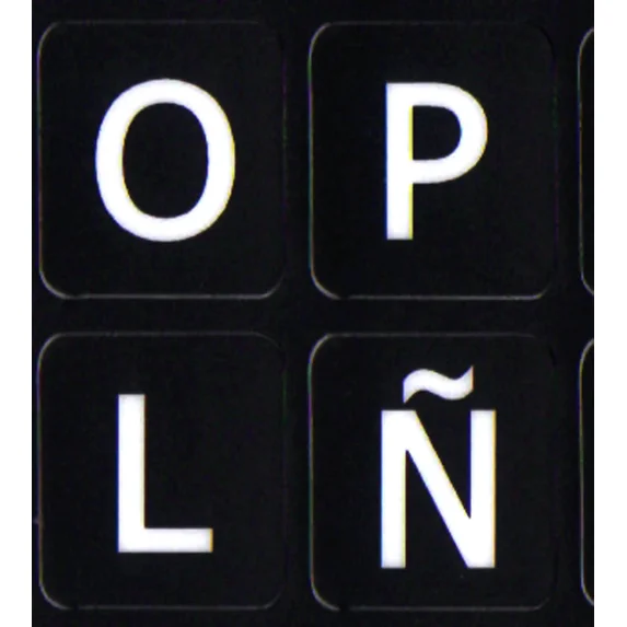 ZONE- Spanish Latin American Large Letters Keyboard Sticker Non ...
