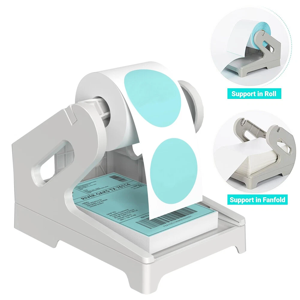 ZONE- Thermal Shipping Label Holder For 4X6 Rolls Fanfold Label Desktop ...
