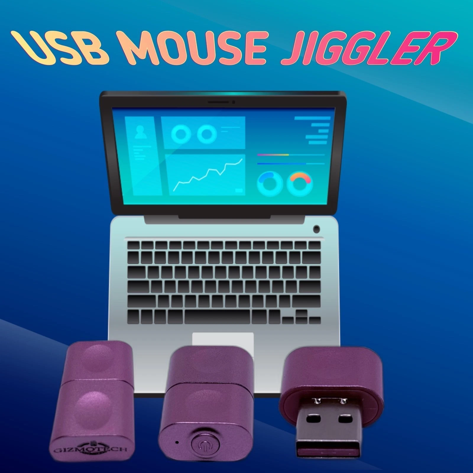ZONE- Usb-A/C Mouse Jiggler Undetectable Adjustable Speeds Mouse Mover ...