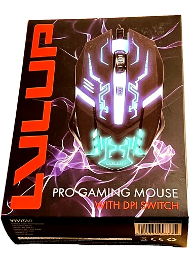 ZONE- Vivitar Lvlup Pro Gaming Mouse With Dpi Switch, New &Lu736. Rgb ...