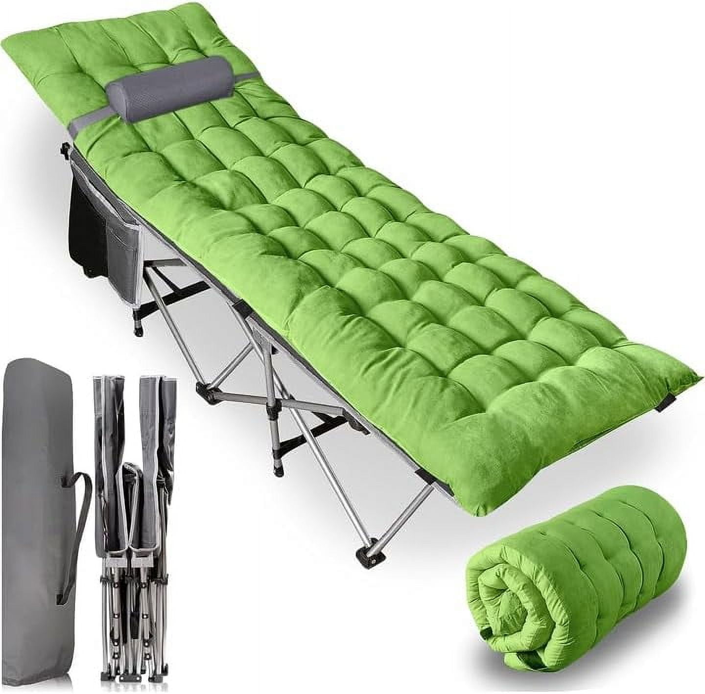 ZONETECH cot (Foldable Cot with Green Mattress, 1-Pack) - Walmart.com