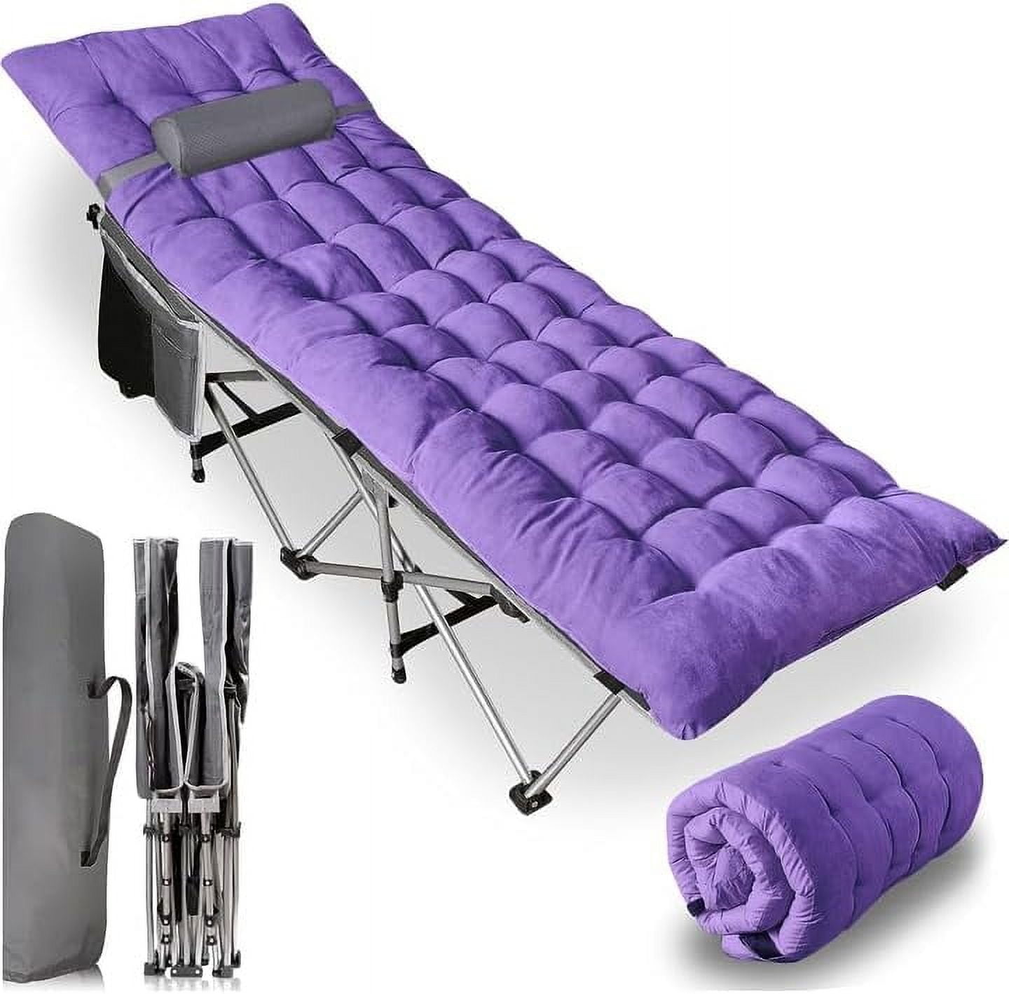 ZONETECH cot (Foldable Cot with Lavender Mattress, 1-Pack) - Walmart.com