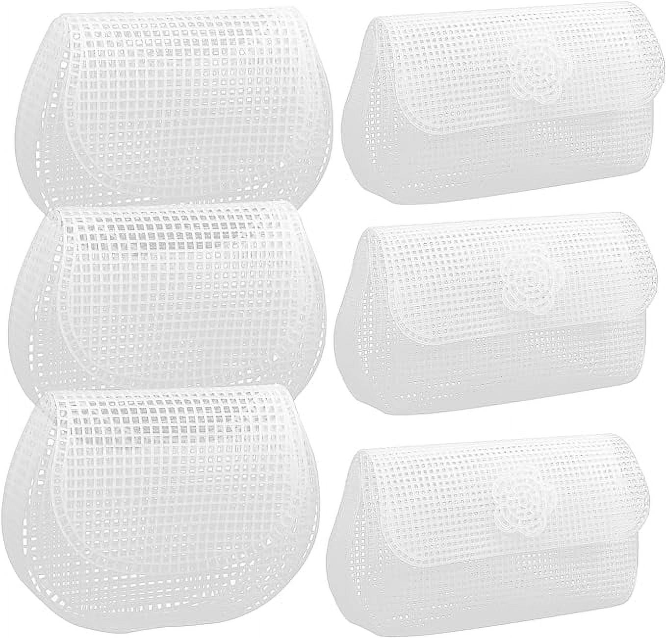 4pcs Plastic Mesh Sheet Bag for Embroidery Crochet Project Material ...