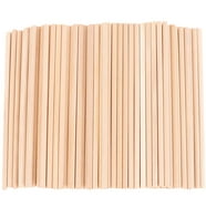 50Pcs Wooden Dowel Rods Unfinished Wood Dowels, Solid, Sanded - Walmart.com