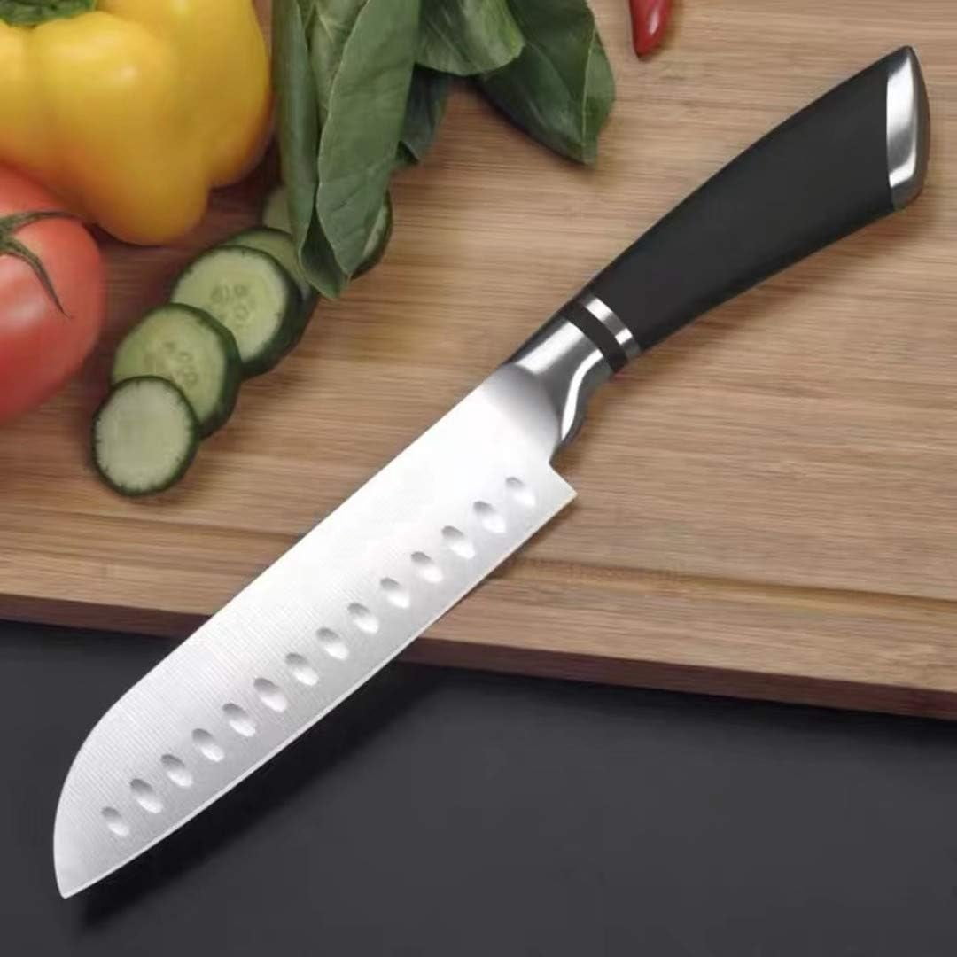 ZONKU INDIA High Carbon Stainless Steel Chef Knife Stain and Corrosion ...