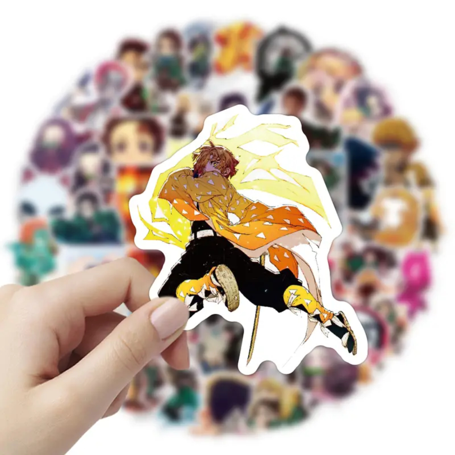 ZONXNJY Colorful and Vibrant Anime Sticker Set - Fun Cartoon Style ...