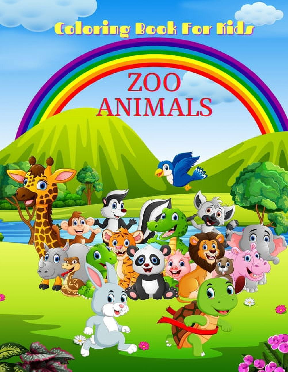 ZOO ANIMALS - Coloring Book For Kids: Sea Animals, Farm Animals, Jungle ...