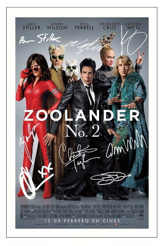 ZOOLANDER 2 CAST MULTI SIGNED AUTOGRAPH Photo PRINT - Walmart.com