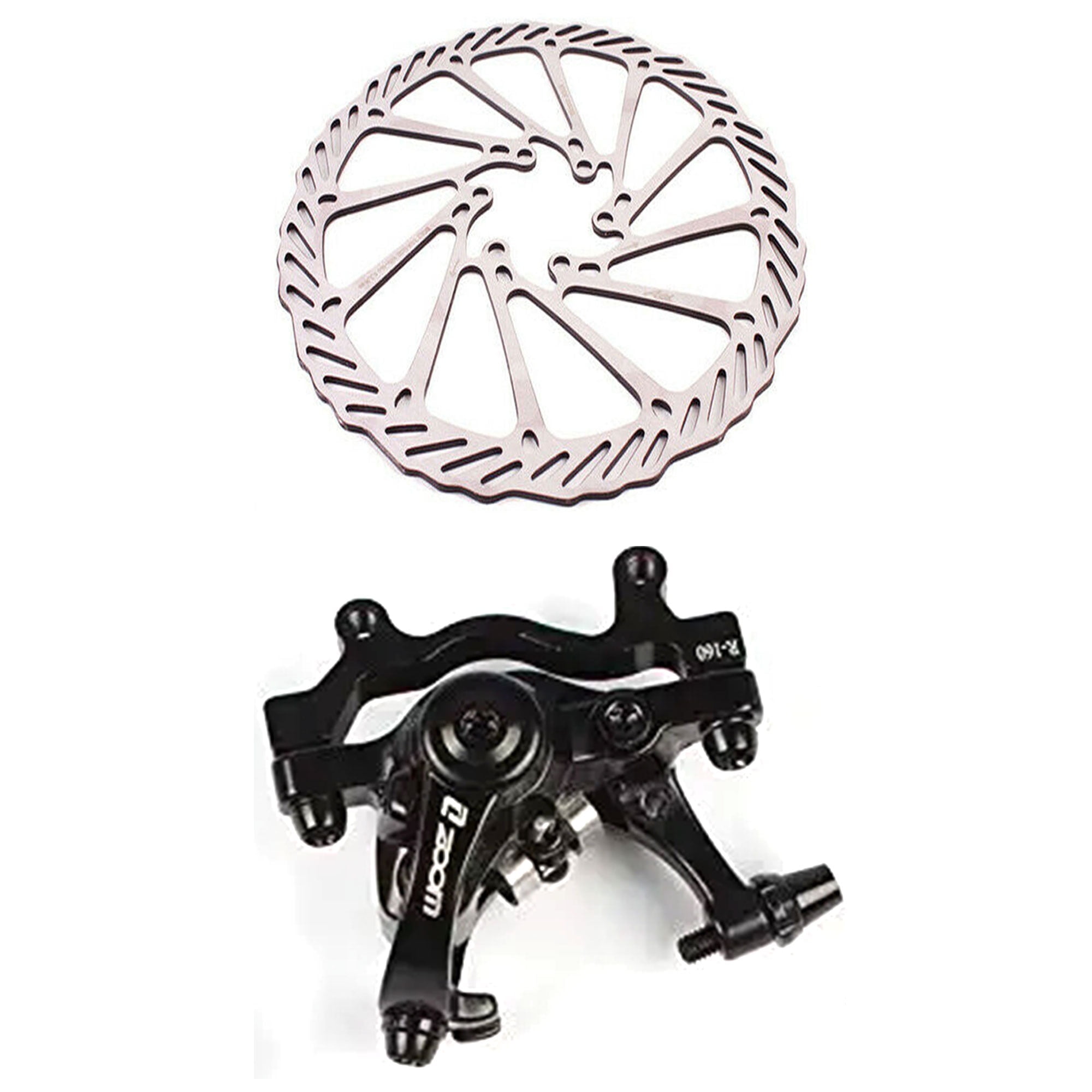 ZOOM MTB Bicycle Mechanical Disc Brake Caliper Front Rear Double Piston ...
