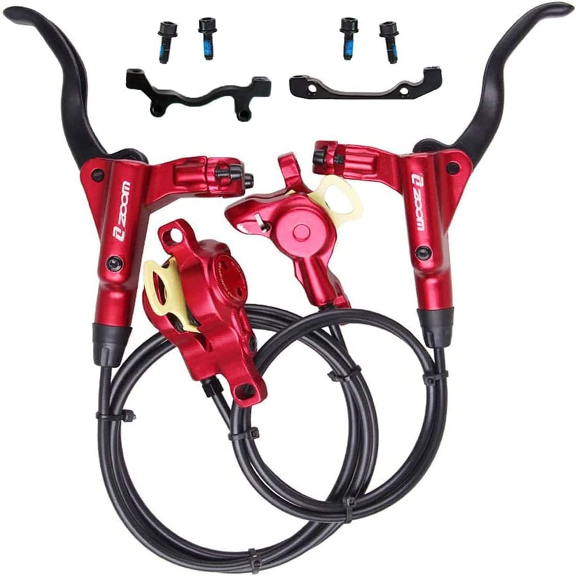 ZOOM MTB Mountain Bicycle Hydraulic Disc Brakes Set Front Rear Brake ...