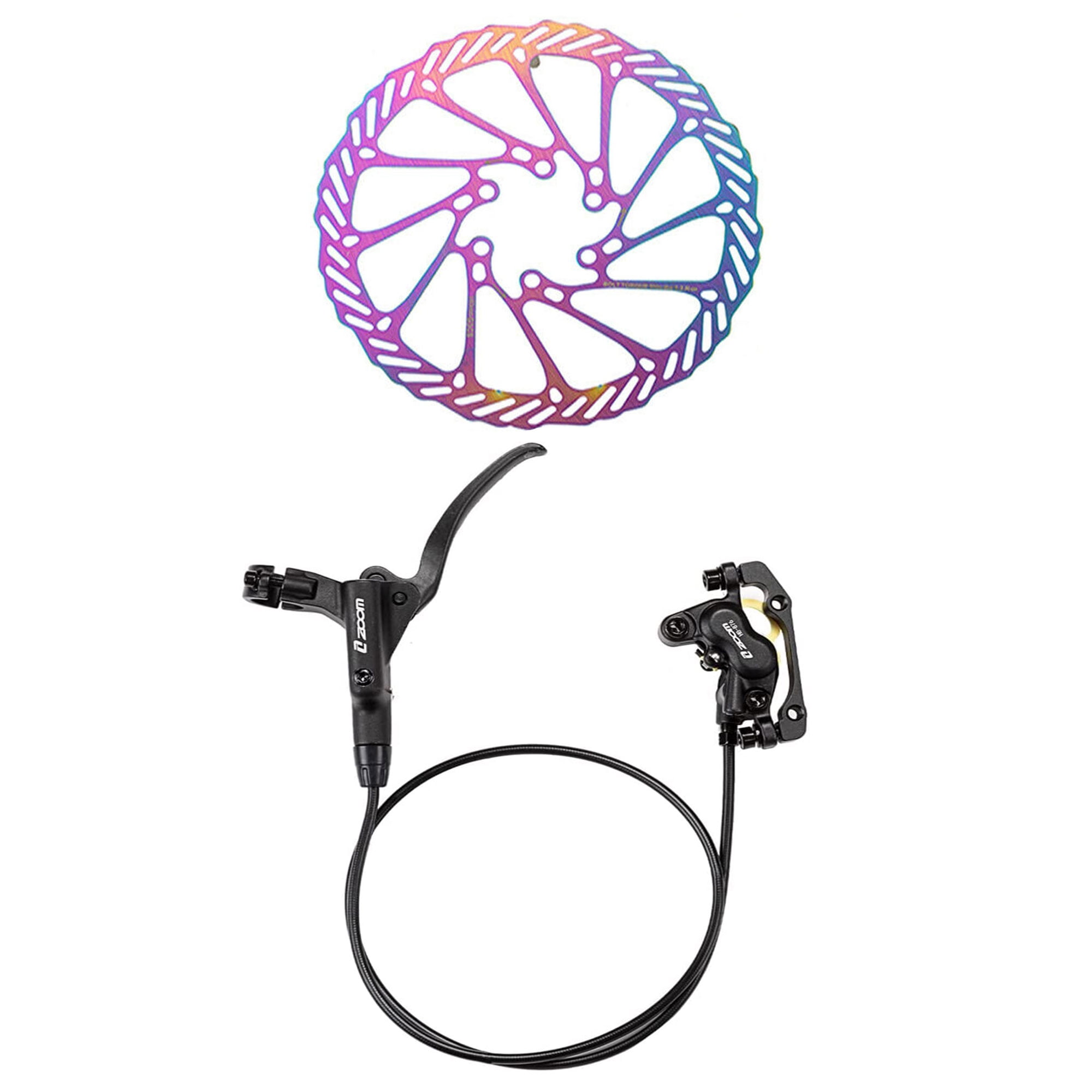 ZOOM Mountain Bicycle 4 Piston Hydraulic Disc Brakes Front Rear with ...