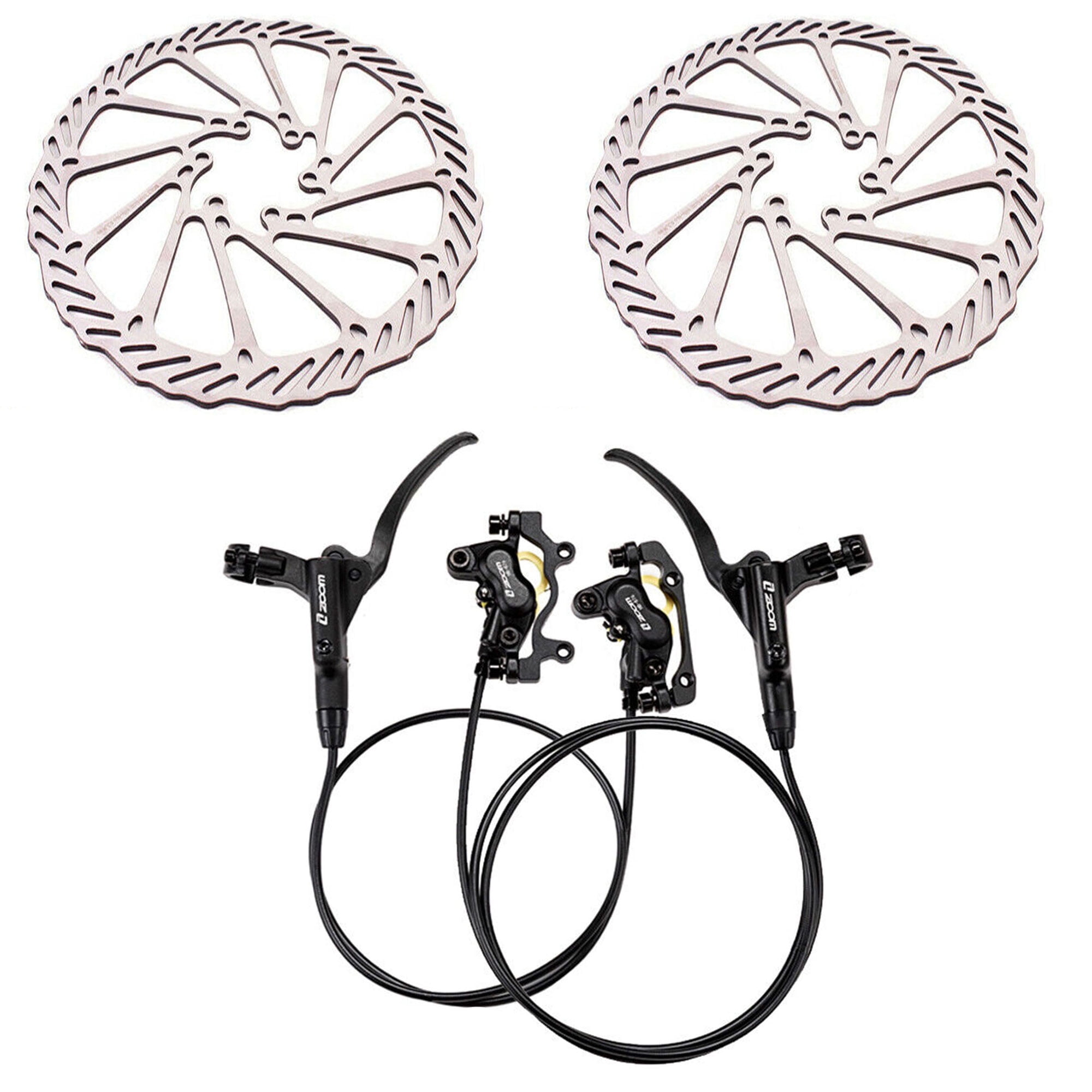 ZOOM Mountain Bicycle 4 Piston Hydraulic Disc Brakes Front Rear with ...