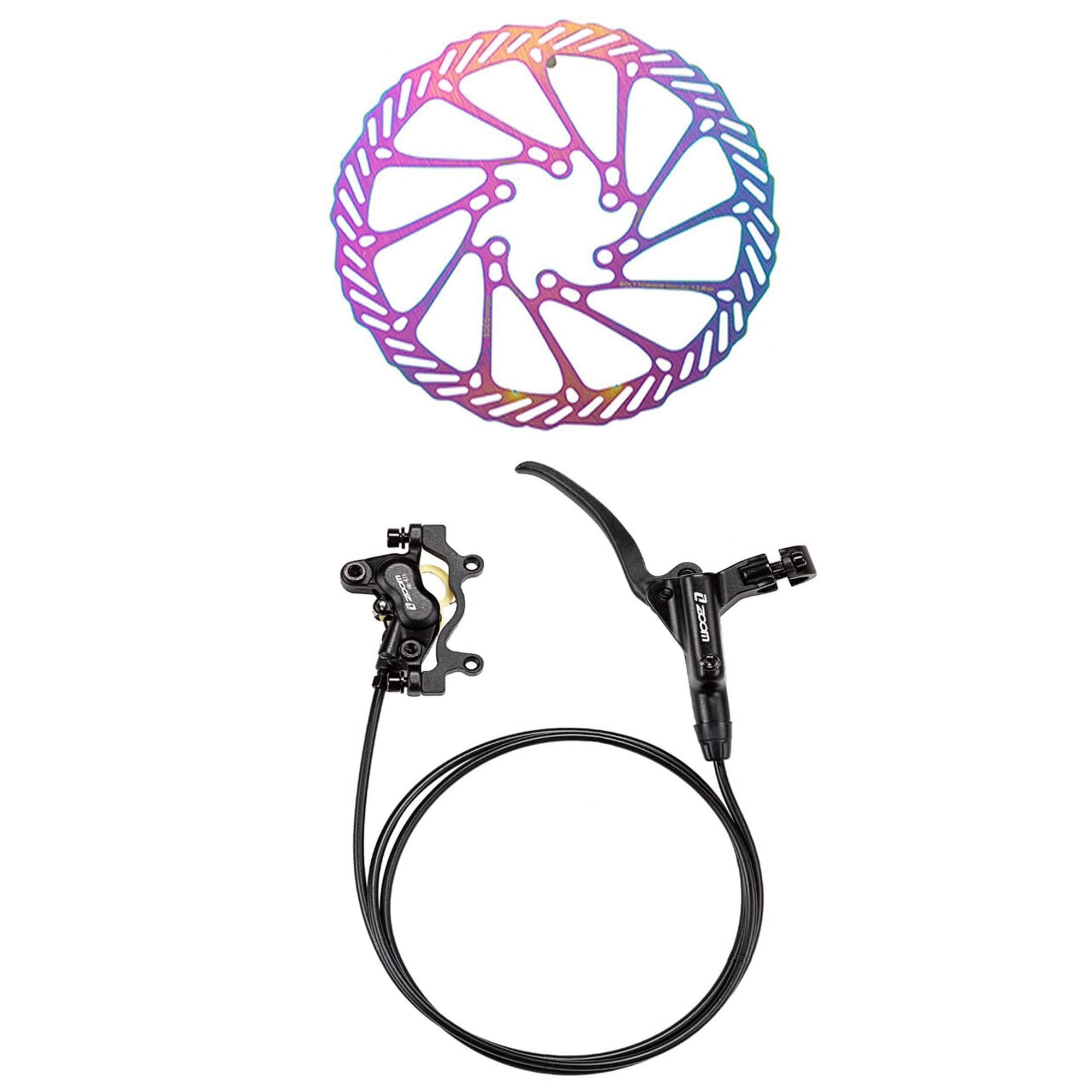 ZOOM Mountain Bicycle 4 Piston Hydraulic Disc Brakes Front Rear with ...