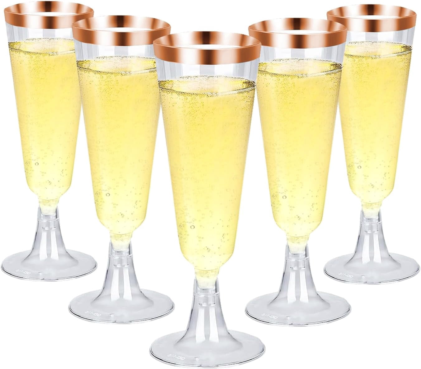 ZOOMPIL 25 Pieces Plastic Champagne Flute, 150ml Phnom Penh Champagne ...